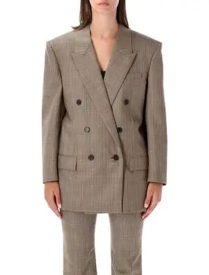 SAINT LAURENT Virgin Wool Double-Breasted Blazer