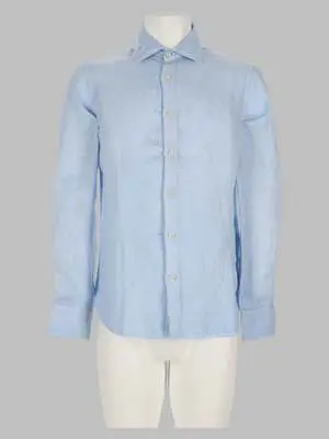 120% Lino 100% Linen Button-down Shirt