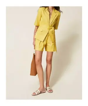 TWINSET Short-sleeved Belted Blazer