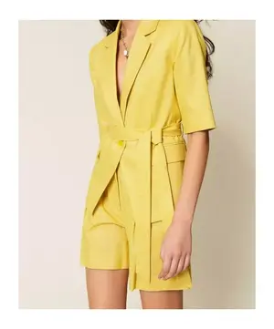 TWINSET Short-sleeved Belted Blazer
