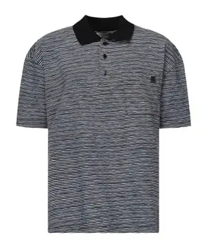 Etro Striped Pocket Polo Shirt - Gray