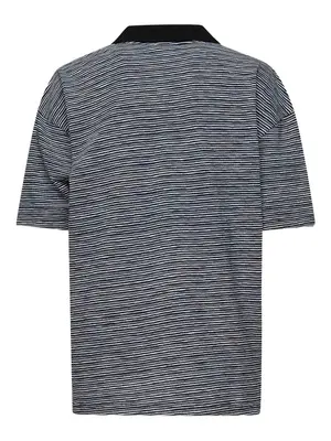 Etro Striped Pocket Polo Shirt - Gray