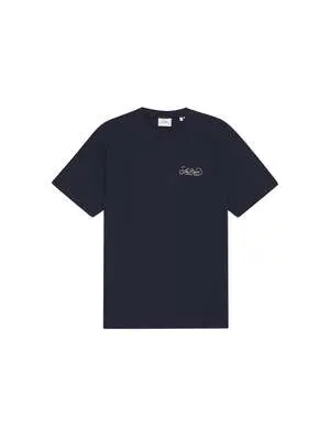 LES DEUX Organic Cotton T-shirt - Navy