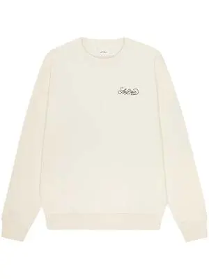 LES DEUX Organic Cotton Crewneck Sweater - Ivory
