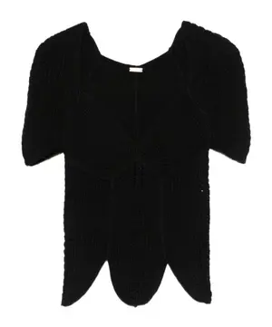 Cult Gaia Eliza Knit Top - Black