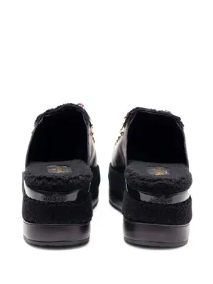 Hogan H466 Platform Lace-up Mules