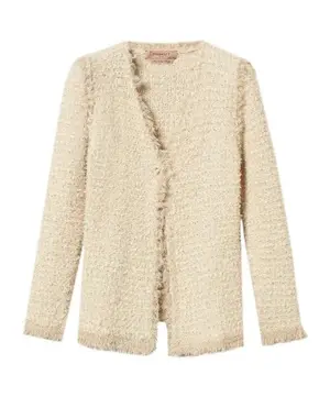 TWINSET Frayed Bouclé Jacket