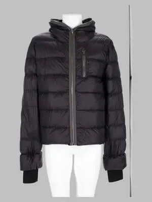Rick Owens 100% Nylon Sports Jacket Made In Italy - Black