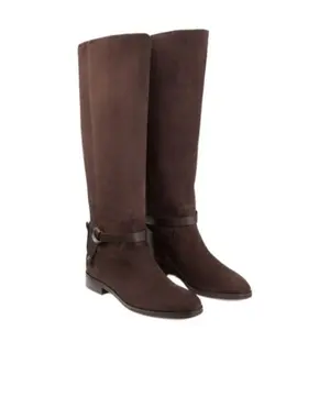 JIMMY CHOO Knotted Strap Leather Boots