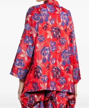 Comme Des Garçons Floral Print Top