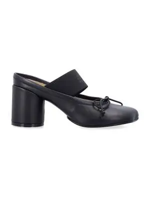 MAISON MARGIELA Leather Slingback Block Heel Pumps