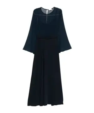 P.a.r.o.s.h Belted Long-sleeve Maxi Dress
