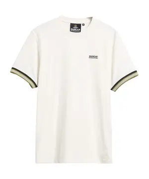 Barbour Tippedcuff Logo Crewneck Tshirt