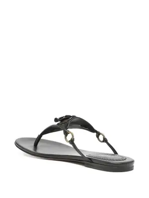 Isabel Marant Étoile Elato Leather Flowers-detail Flat Sandals