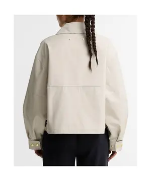 Barbour Cropped Zip-front Utility Jacket