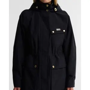 Barbour Drawstring Hood Long Parka Coat