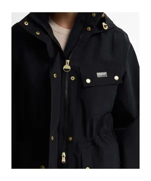 Barbour Drawstring Hood Long Parka Coat