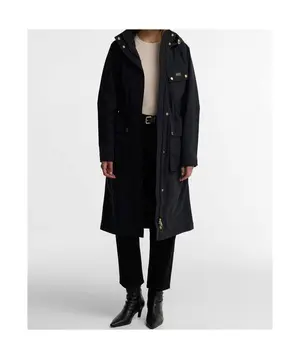 Barbour Drawstring Hood Long Parka Coat