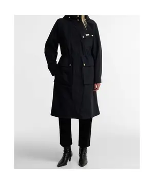 Barbour Drawstring Hood Long Parka Coat