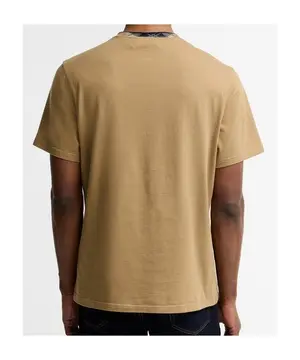 Barbour Innercheck Trim Crewneck Tshirt - Nude