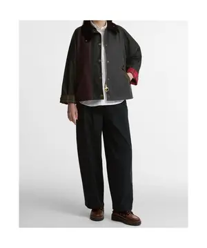 Barbour Colourblock Cordcollar Wax Jacket