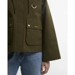 Barbour Hooded Cropped Field Jacket