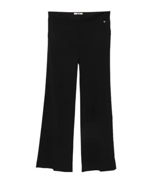 ANIYE BY Logo-plaque Tailored Trousers - Black