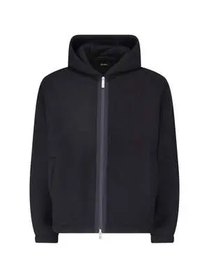 Herno Hooded Zip Jacket - Black