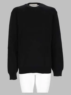 GOLDEN GOOSE Cotton Blend Stretch Sweatshirt - Black