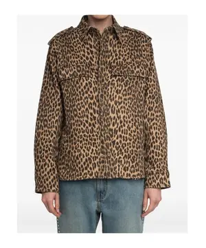 Zadig&Voltaire Voltaire Leopard-printed Denim Shirt