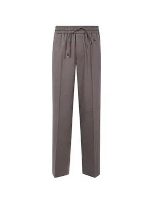 Drole De Monsieur Tailored Wool Blend Trousers - Brown
