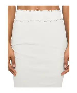 JIL SANDER Cotton Midi Skirt