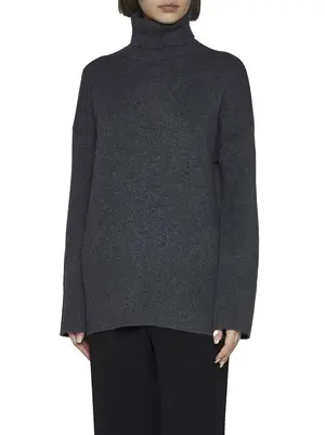 P.a.r.o.s.h Mélange-effect Roll-neck Jumper