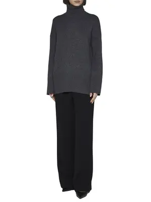 P.a.r.o.s.h Mélange-effect Roll-neck Jumper