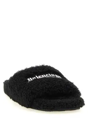 Balenciaga Furry' Open Sandals