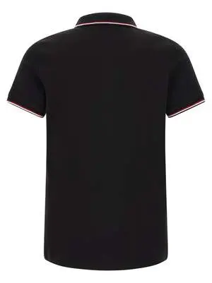 Moncler Tricolor Trim Polo Shirt