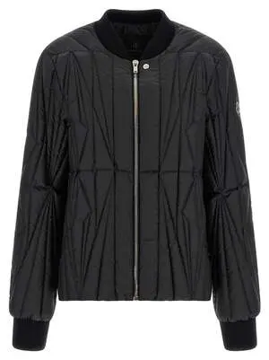 Rick Owens Moncler+ 'geocamo Flight' Down Jacket - Black
