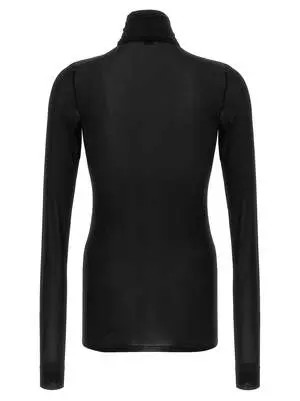 Saint Laurent Semi-transparent Turtleneck Sweater