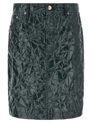 Marni Skirt With A Wrinkled Effect - Green