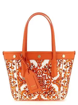 Dolce & Gabbana Atene' Shopping Bag - Orange