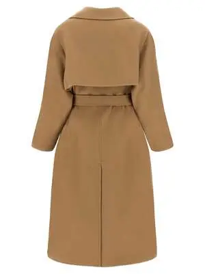 Max Mara Operoso Virgin Wool Blend Dressing Gown Coat