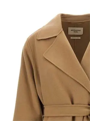 Max Mara Operoso Virgin Wool Blend Dressing Gown Coat