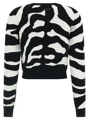 Moschino Zebra Intarsia Sweater