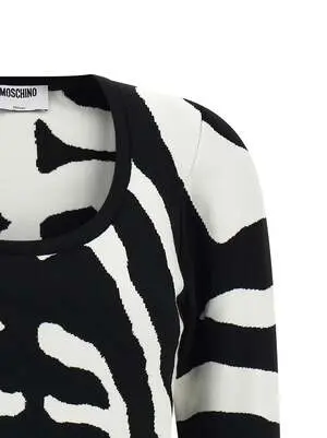 Moschino Zebra Intarsia Sweater