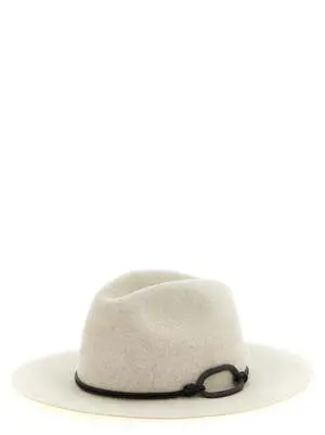 Brunello Cucinelli Fedora' Hat With Wide Brim And Cord