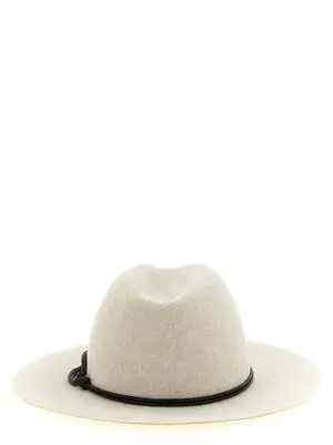 Brunello Cucinelli Fedora' Hat With Wide Brim And Cord