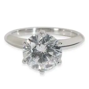Tiffany & Co. 2.56 Ct Round Brilliant Diamond Solitaire Engagement Ring - Platinum