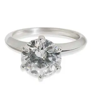 Tiffany & Co. 2.56 Ct Round Brilliant Diamond Solitaire Engagement Ring