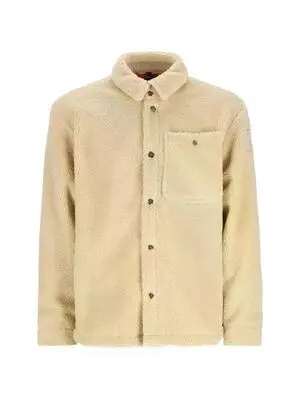 NAPAPIJRI Logo-embroidered Fleece Shirt Jacket