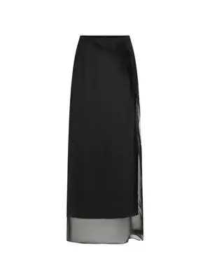 OUDE WAAG Two-piece Panelled Maxi Skirt - Black